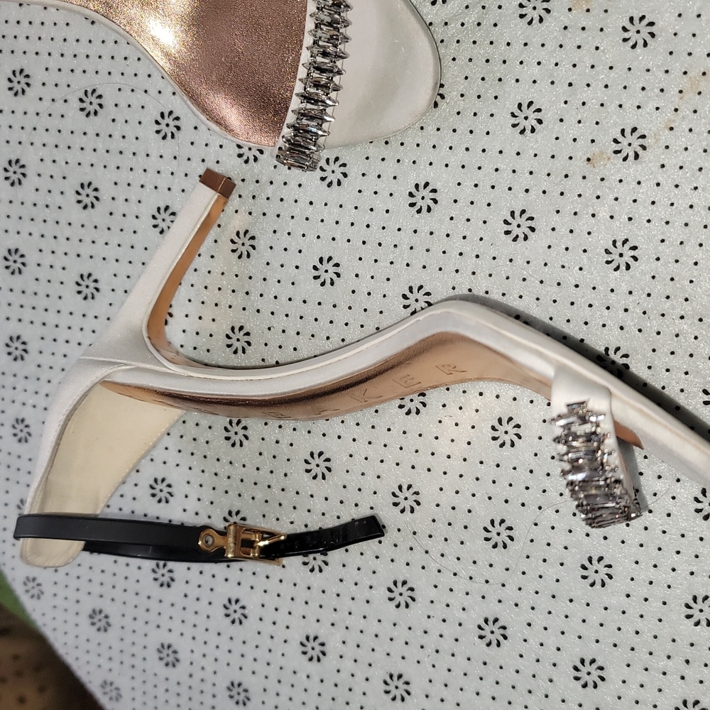 Saralia Crystal Embellished Ankle Strap Sandal 39.5 - Gem